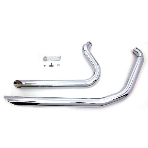 V-TWIN 品番 30-0579 Wyatt Gatling Exhaust Drag Pipe Set Side Slash Shorty V-Twin    Vツイン お取寄せ品