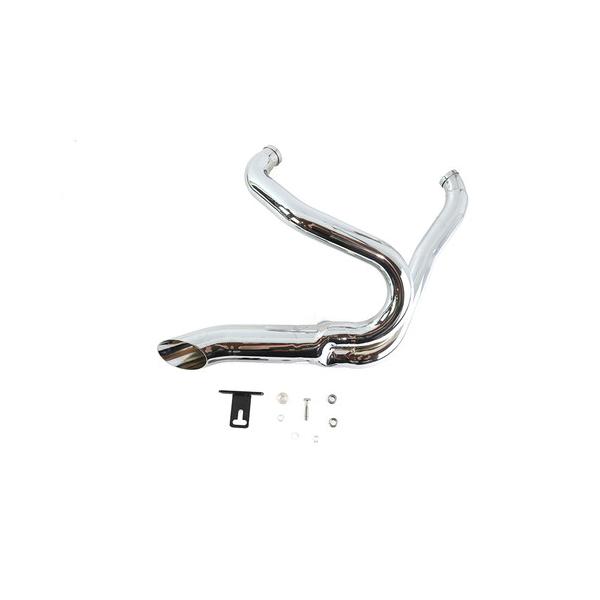 V-TWIN 品番 30-0922 Chrome Wyatt Gatling 2 into 1 Exhaust Pipe Header Kit Wyatt Gatling    Vツイン お取寄せ品