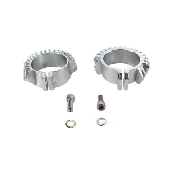 V-TWIN 品番 31-0425 Replica Chrome Finned Exhaust Clamp Set V-Twin 65519-48   Vツイン お取寄せ品