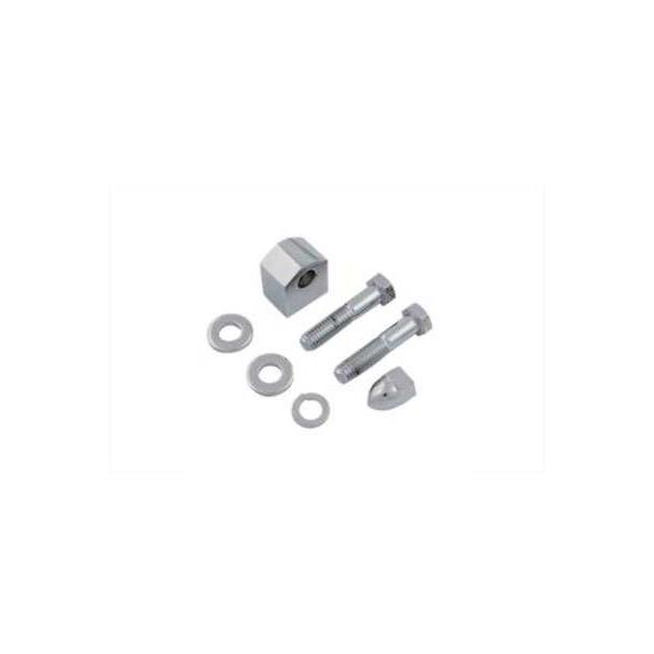 V-TWIN 品番 31-0958 Headlamp Mount Short Type Chrome V-Twin 68595-06   Vツイン お取寄せ品