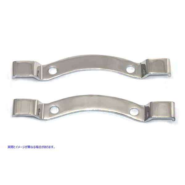 V-TWIN 品番 31-1987 Chrome Bracket Set for Sissy Bar Pad V-Twin 52492-00   Vツイン お取寄せ品