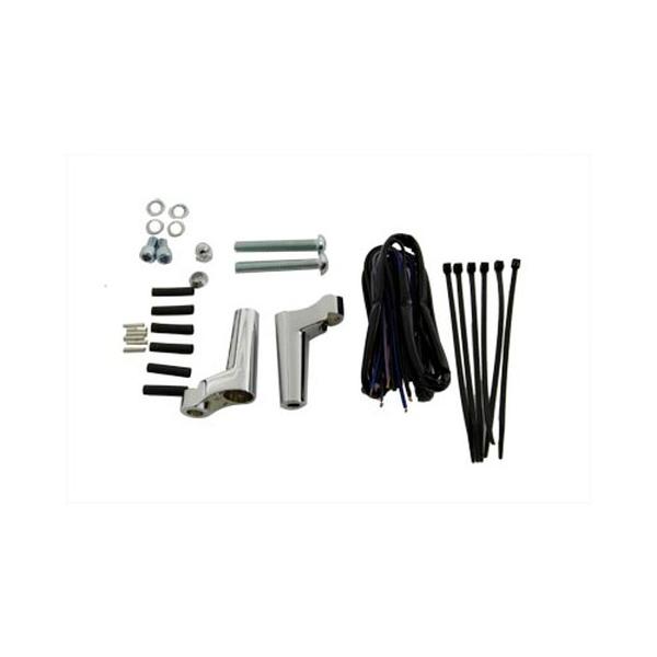 V-TWIN 品番 31-9935 Front Turn Signal Relocation Kit Chrome V-Twin 68517-94A   Vツイン お取寄せ品