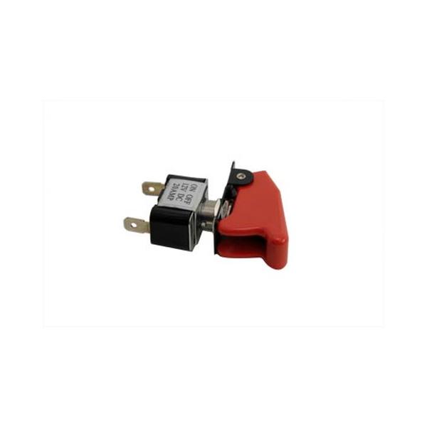 V-TWIN 品番 32-0188 Toggle Switch 20 Amp with Red Cap Volt Tech    Vツイン お取寄せ品