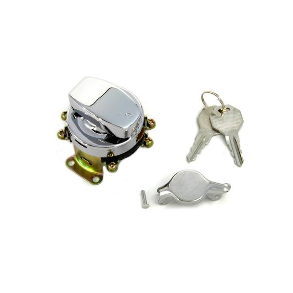 V-TWIN 品番 32-0419 Fat Bob Ignition Switch with 6 Terminals Chrome Volt Tech 71501-73   Vツイン お取寄せ品