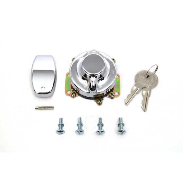 V-TWIN 品番 32-1512 Fat Bob Ignition Switch with 6 Terminals Chrome Volt Tech    Vツイン お取寄せ品