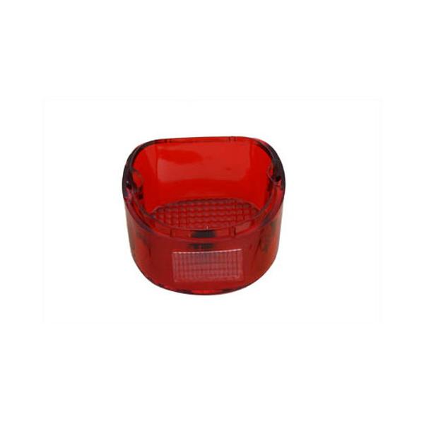 V-TWIN 品番 33-0249 Tail Lamp Lens Laydown Style Red Wyatt Gatling    Vツイン お取寄せ品