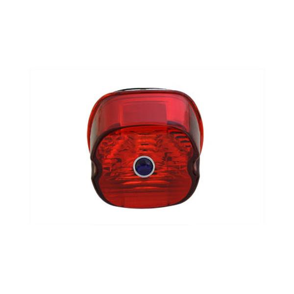V-TWIN 品番 33-0252 Tail Lamp Lens Laydown Style Red Wyatt Gatling    Vツイン お取寄せ品
