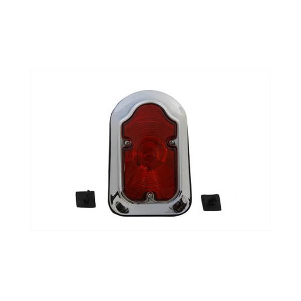 V-TWIN 品番 33-0325 Chrome Tombstone Tail Lamp Assembly Bulb Type Wyatt Gatling    Vツイン お取寄せ品