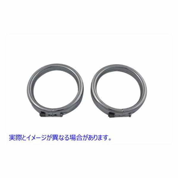 V-TWIN 品番 33-0578 Frenched Turn Signal Trim Ring Kit Wyatt Gatling 69740-01   Vツイン お取寄せ品