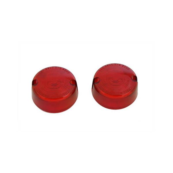 V-TWIN 品番 33-1221 Turn Signal Lens Set Red Chris Products 68457-86   Vツイン お取寄せ品