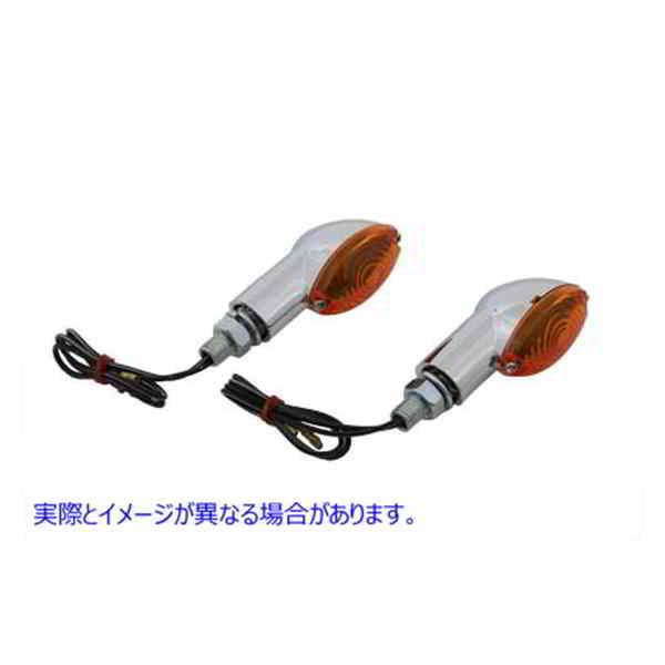 V-TWIN 品番 33-6493 Mini Cateye Winker Marker Lamp Set Wyatt Gatling    Vツイン お取寄せ品