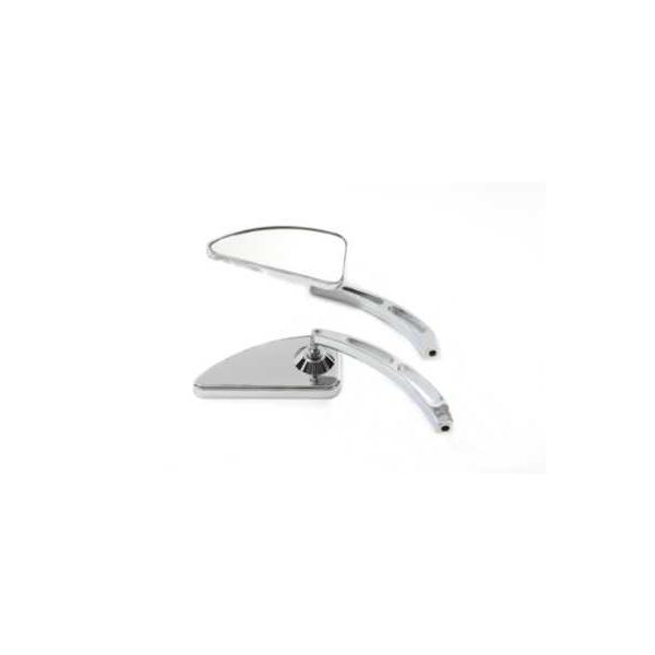 V-TWIN 品番 34-0395 Profile Mirror Set with 2 Slot Stems Wyatt Gatling    Vツイン お取寄せ品