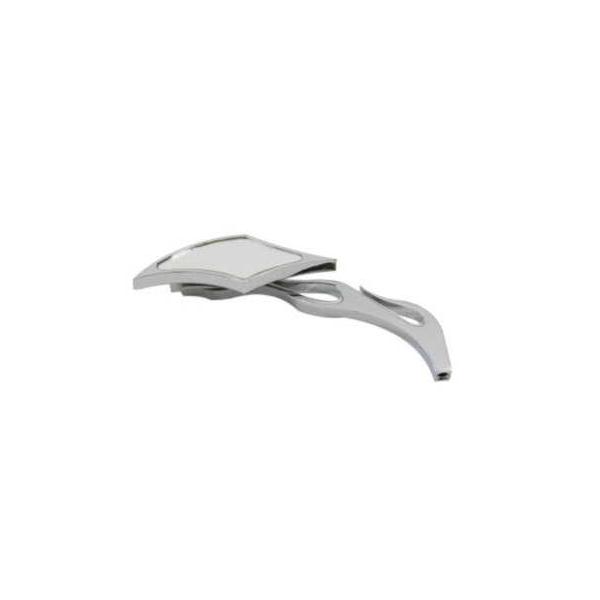 V-TWIN 品番 34-0729 Druid Mirror with Flame Style Billet Stem Wyatt Gatling    Vツイン お取寄せ品