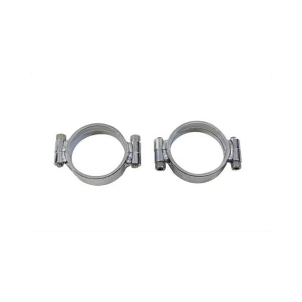 V-TWIN 品番 35-0406 Chrome Intake Manifold Clamp Set Sifton 27063-57   Vツイン お取寄せ品