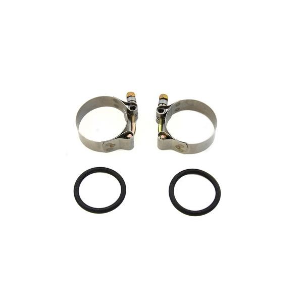 V-TWIN 品番 35-0407 Polished Intake Manifold Clamp Set V-Twin 27063-57   Vツイン お取寄せ品