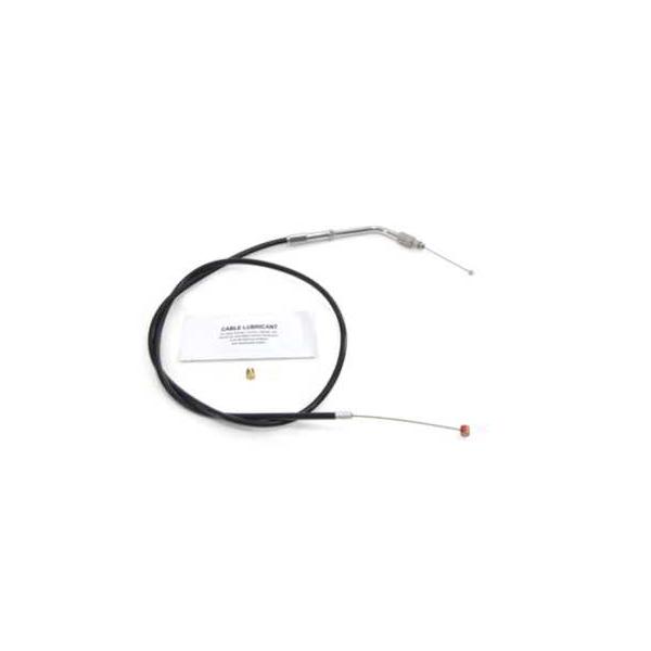 V-TWIN 品番 36-0762 34 inch Black Throttle Cable Barnett    Vツイン お取寄せ品