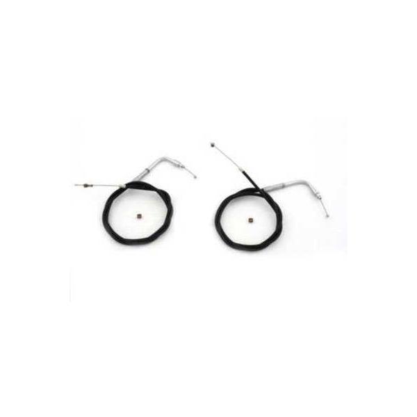 V-TWIN 品番 36-0861 42.25 inch Black Throttle and Idle Cable Set V-Twin    Vツイン お取寄せ品
