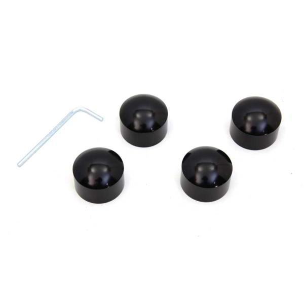 V-TWIN 品番 37-9399 Cylinder Headbolt Cover Set Black V-Twin    Vツイン お取寄せ品