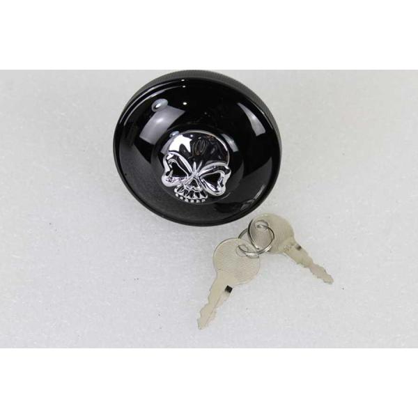 V-TWIN 品番 38-0667 Keyed Gas Cap Vented Black Wyatt Gatling    Vツイン お取寄せ品