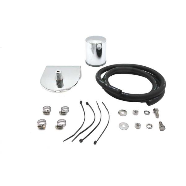 V-TWIN 品番 40-0096 Pura Flow Oil Filter Kit Chrome Wyatt Gatling 63794-77   Vツイン お取寄せ品