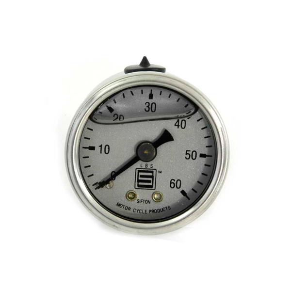 V-TWIN 品番 40-0569 Liquid Filled Oil Pressure Gauge Sifton    Vツイン お取寄せ品
