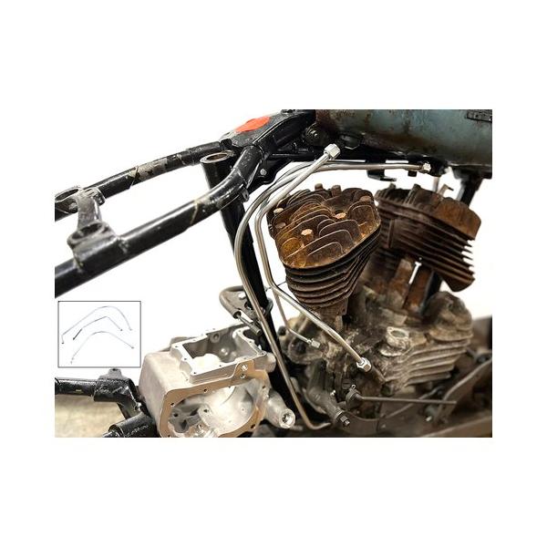V-TWIN 品番 40-0649 45 W/G Oil Line Set Zicad Plated V-Twin    Vツイン お取寄せ品