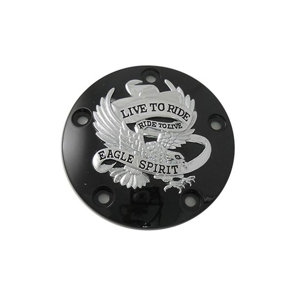 V-TWIN 品番 42-0481 Black 5-Hole Eagle Spirit Point Cover V-Twin    Vツイン お取寄せ品