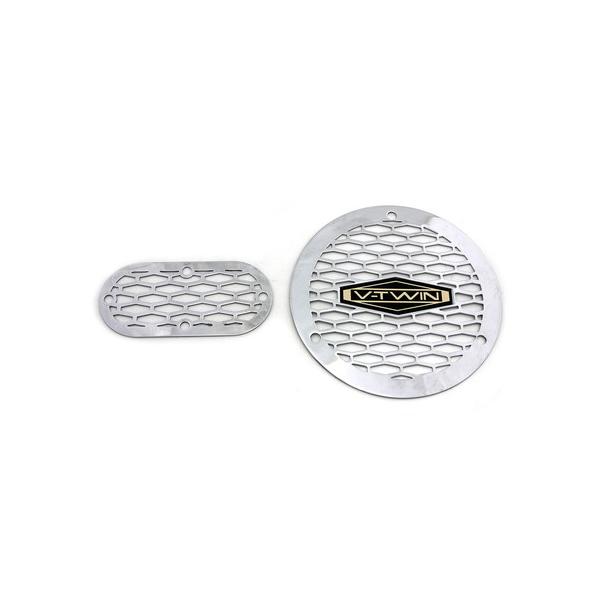 V-TWIN 品番 42-1226 Vented V-Twin Derby and Inspection Cover Kit V-Twin    Vツイン お取寄せ品