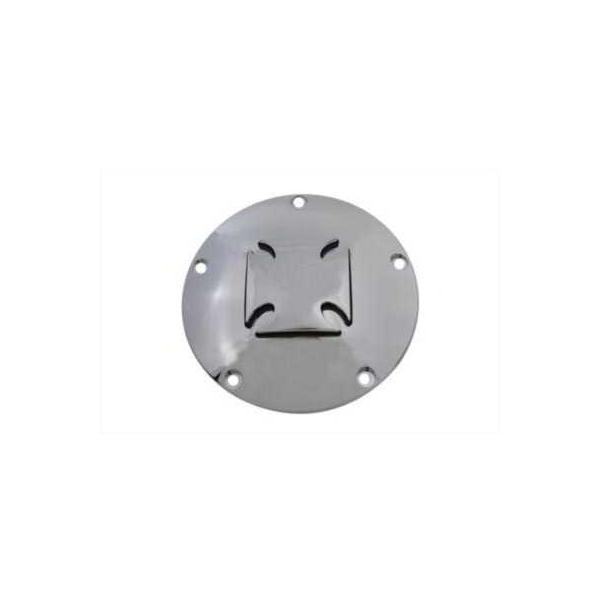 V-TWIN 品番 42-6025 Iron Cross Raised Derby Cover Chrome Billet V-Twin    Vツイン お取寄せ品