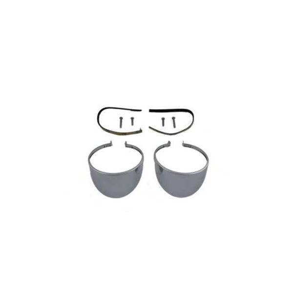 V-TWIN 品番 42-9942 Chrome Turn Signal Lamp Visor V-Twin 67799-95T   Vツイン お取寄せ品