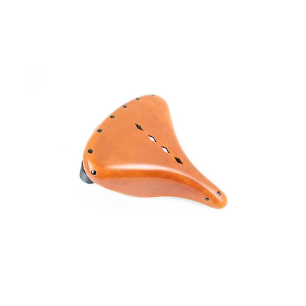 V-TWIN 品番 47-0804 Replica Troxel Solo Saddle Formed Leather Honey Brown Corbin Gentry    Vツイン お取寄せ品