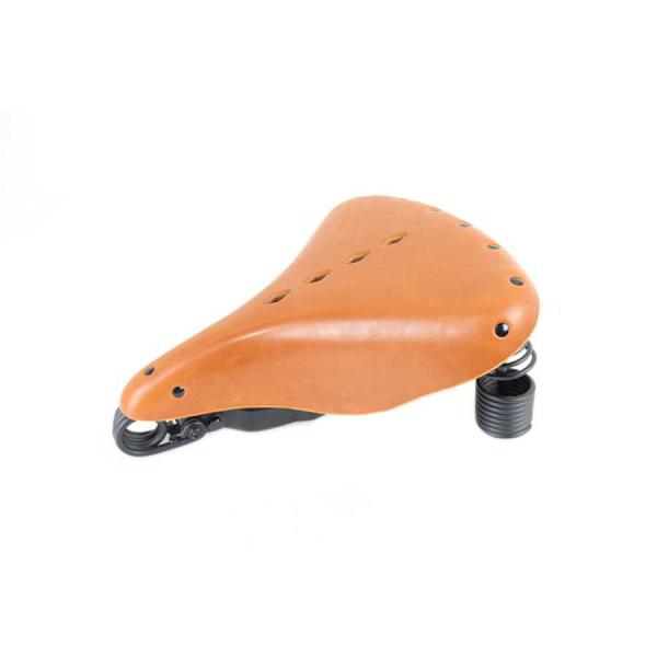 V-TWIN 品番 47-0805 Early Style Troxel Saddle Honey Brown Corbin Gentry    Vツイン お取寄せ品