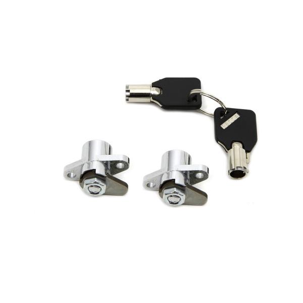 V-TWIN 品番 49-0729 Chrome Saddlebag Lock and Key Kit V-Twin 53710-93   Vツイン お取寄せ品