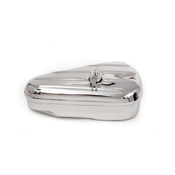 V-TWIN 品番 50-0600 Oval Right Side Chrome Tool Box Wyatt Gatling 64205-40C   Vツイン お取寄せ品