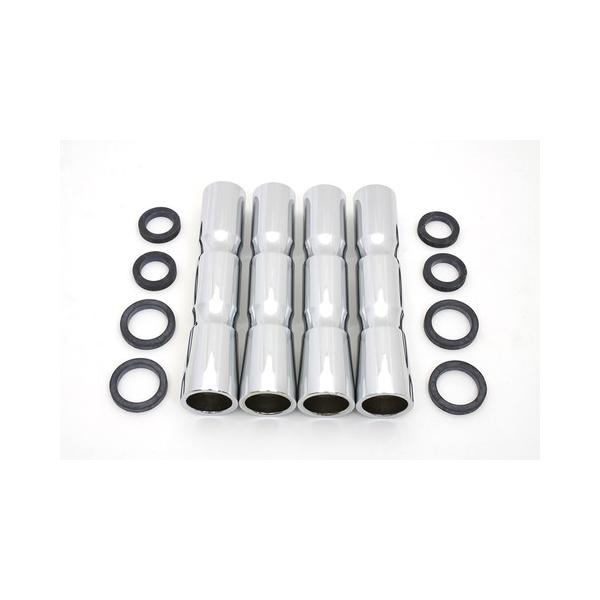 V-TWIN 品番 7135-8 Chrome Lower Pushrod Cover Set Colony    Vツイン お取寄せ品