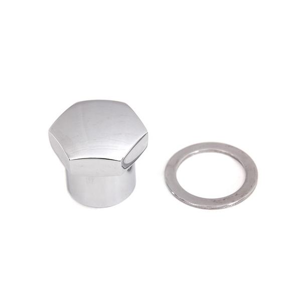 V-TWIN 品番 7619-1 Chrome Domed Triple Tree Fork Stem Nut Colony 45718-71   Vツイン お取寄せ品