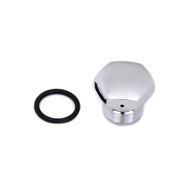 V-TWIN 品番 7621-1 Chrome Fork Tube Cap Colony 45756-59   Vツイン お取寄せ品