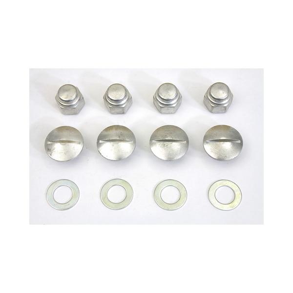 V-TWIN 品番 8223-8 Cadmium Rocker Shaft End Cap Nut Slot Type Colony    Vツイン お取寄せ品