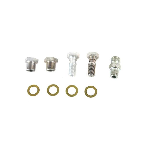 V-TWIN 品番 9848-9 Oil Line Fitting Kit Cadmium Colony    Vツイン お取寄せ品