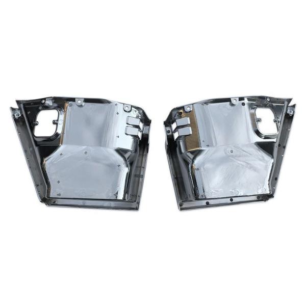 平成6年2月〜平成19年6月の　いすゞ 320 フォワード 4トン 標準 ワイド に装着可能です。ボルトや取扱い説明書は付属しません。材質はABS製でメッキ加工を施した物になります。新品・未使用品ですが社外品になりますので多少の輸送傷等があ...
