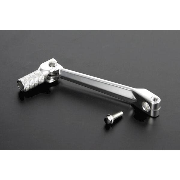 武川　メーカー品番：02-08-0041　　適合車種エイプ50/100・XR50/100モタード　　商品内容■チェンジペダル先端部が可倒式になっており、路面接地時の曲がりを防止します。シンプルな形状を採用し、アルミ鍛造品にバフアルマイトを施...
