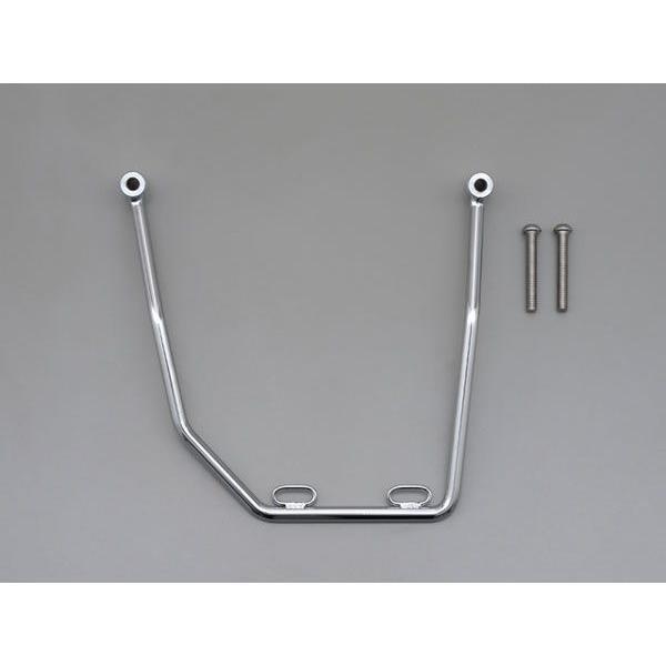 品番：78390商品内容：■外側への適切な張り出し、縦方向の十分な長さでリアサス、リアアクスルに接触しにくい形状を実現。サドルバッグへのすり傷を極力低減できます。■スチール製クロームメッキ仕上げ。■丸棒部φ10mm■車体左側用 ※市販のリア...