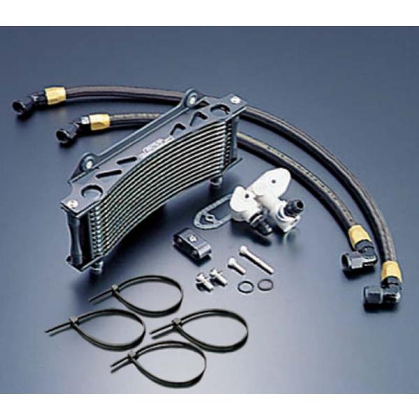 カスタム パーツ オイルクーラー OIL ACTIVE アクティブ  ▲画像はイメージです。※写真は従来品のアールズ製の場合がほとんどです。 ※ブラック仕様のフィッティングはゴールドではなくブラックになります。 コア          ：ア...