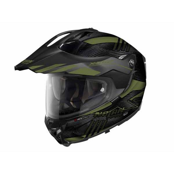 カラー：ダークグリーン/27サイズ：XL(61〜62)大型のバイザーを装備しつつ、バイザーを外せば空力に特化したオンロードフルフェイスに。アドベンチャーとツーリングタイプのハイブリッドモデル。オンロードと未舗装路の両方を愛するモーターサイク...