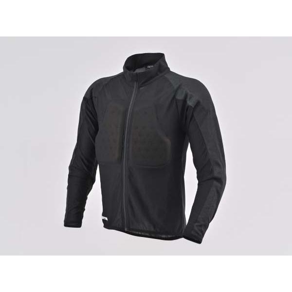 ▲画像はイメージです。耐切創生地を腕部の外側のみ使用し、コストバランスを調整した耐切創インナープロテクターウェア。肩、肘、胸、背中にソフトタイプのCE Lv1プロテクターを標準装備。手軽に安全性を向上させつつ、着る上着を選びません。・カラー...