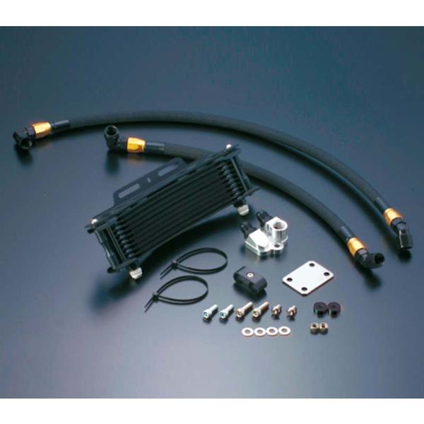 カスタム パーツ オイルクーラー OIL ACTIVE アクティブ  ▲画像はイメージです。※写真は従来品のアールズ製の場合がほとんどです。 ※ブラック仕様のフィッティングはゴールドではなくブラックになります。 コア          ：ア...