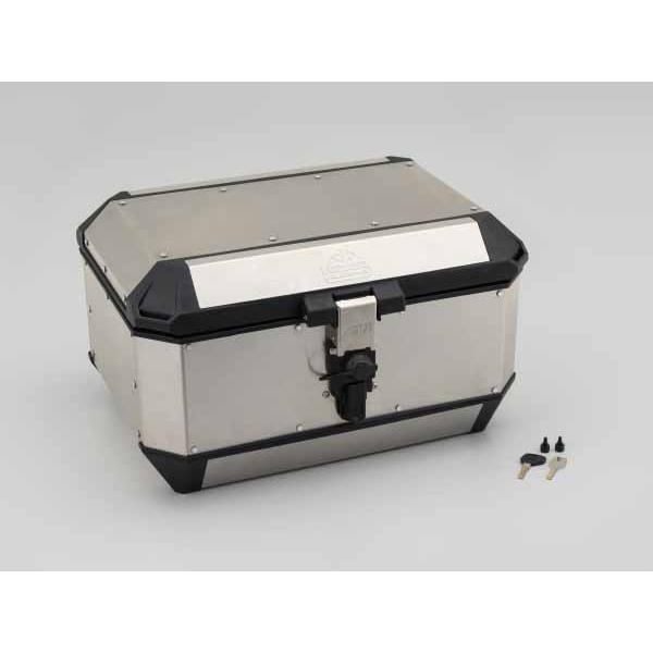 世界で最も普及しているモノキーシステムを採用した56?のアルミトップケースです。1.5mm厚のアルミ板をメイン素材とした堅牢な造り。givi独自のwireleaseシステムを採用し、ケース外部のノブを回すことで簡単にケースが脱着できます。フ...