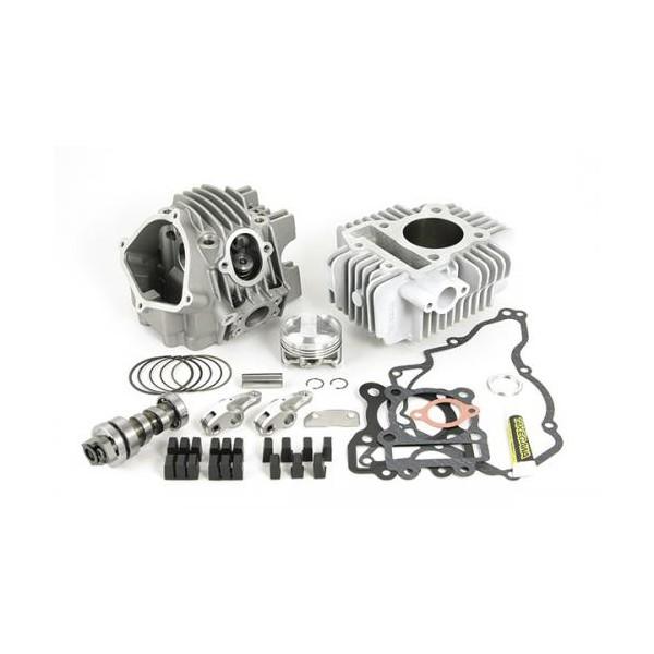 品番：SP01-05-0367スーパーヘッド+Rヘッドキット、シリンダーキット、カムシャフトがセットになっております。排気量:138cc　ボア径:59mm　圧縮比:13.0:1付属カムシャフト：S-20Dスーパーヘッド+R●バルブ径インテー...