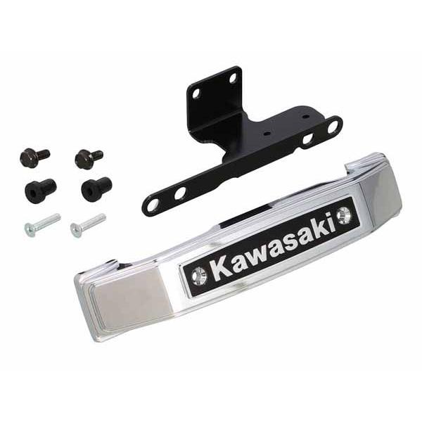 メーカーエンブレムをヘッドライト下部に装着し、フロント周りをドレスアップ。○シルバー・スモールタイプ○ボルトオン○カワサキエンブレム付属○ステー：スチール製ブラック塗装仕上げ○ドライブレコーダーカメラ装着可○MITSUBA社製ドライブレコー...