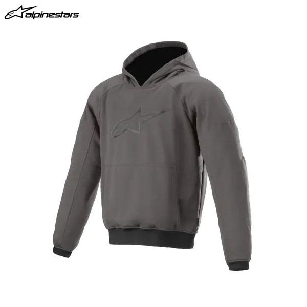 品番：ALP8059175367588AGELESS HOODIE(エイジレス フーディ)カラー：9126 ASPHALT MELANGEサイズ：S・ニットとリブ素材を採用したカジュアルライディングフーディー。・取り外し可能な肩・肘のプロテ...